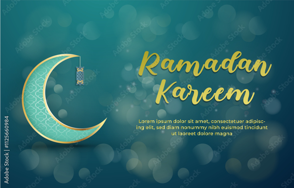 ramadan kareem 2025 template banner with beautiful islamic ornament ...