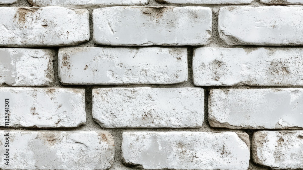 Seamless white and grey brick wall texture with grunge details ...