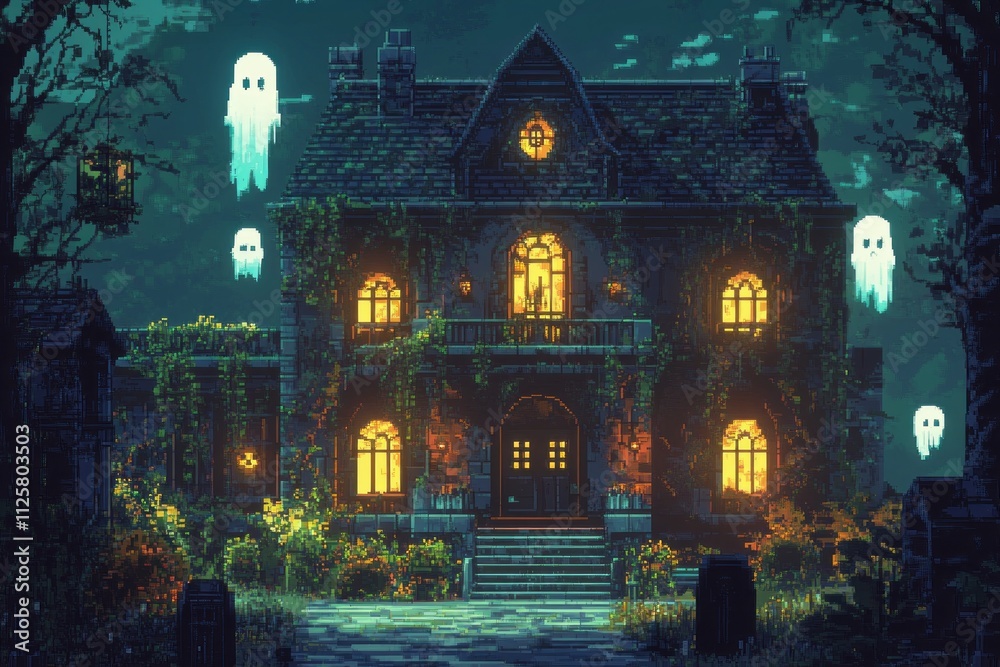 Illustration Stock 8-bit pixel art.Retro pixel art.Pixel graphics.Pixel ...