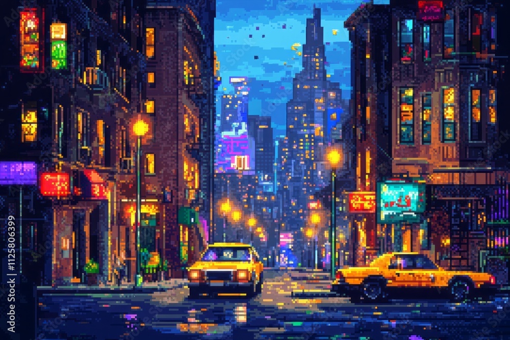 Illustration Stock 8-bit pixel art.Retro pixel art.Pixel graphics.Pixel ...