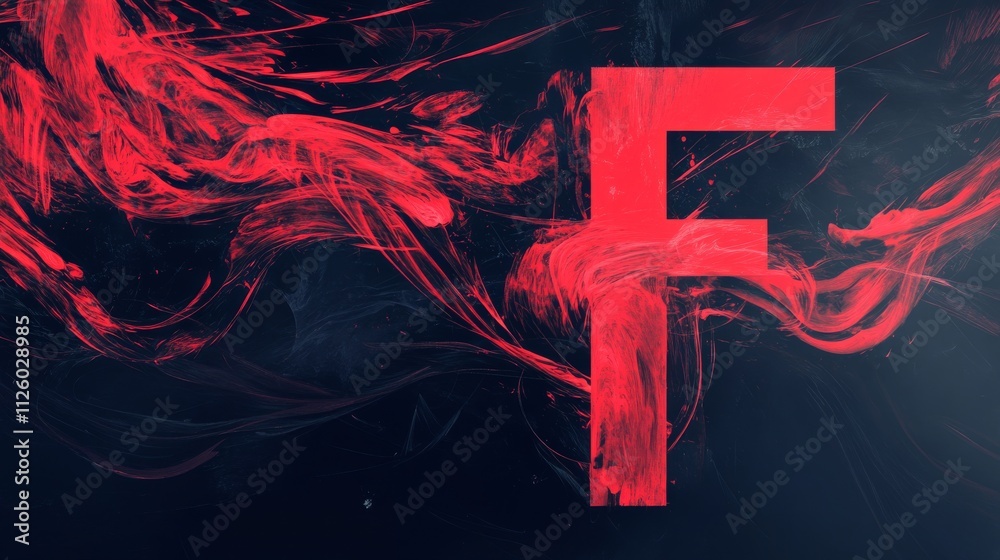 Black and red image with dynamic red lines and a bold "F" letter ...