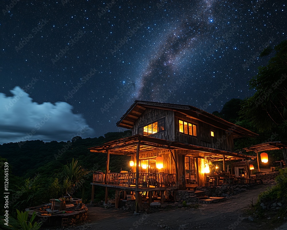 Cozy Homestay in Indigenous Community Under a Starry Night Sky with a ...