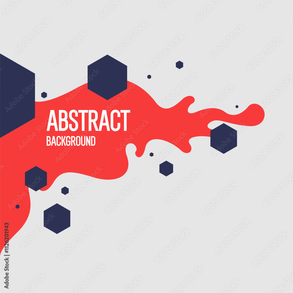 Background with abstract shapes. A template for design and creativity ...