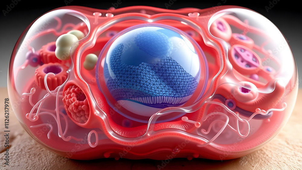 Realistic 3D Animal Cell Structure | High-Quality Animal Cell Modeling ...