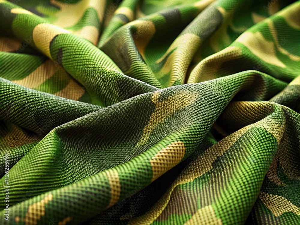 Kaki Green Army Camo Mesh Texture: High-Resolution Fabric Close-Up ...