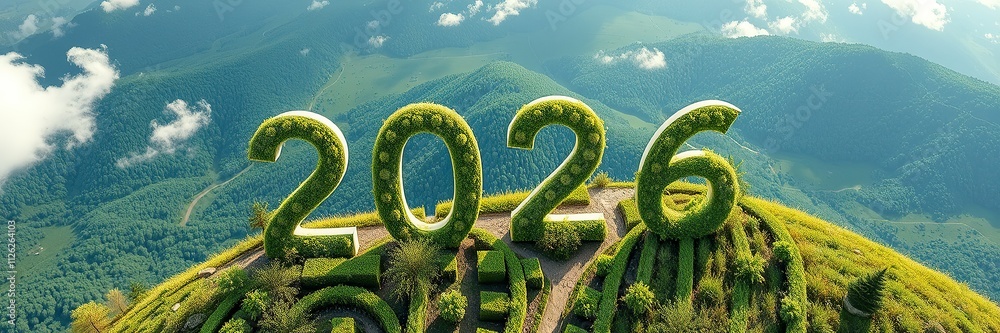 2026 New Year concept for Sustainable environment development goals on ...