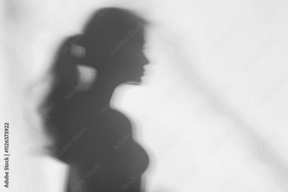 PNG Silhouette shadow woman profile art Stock Photo | Adobe Stock