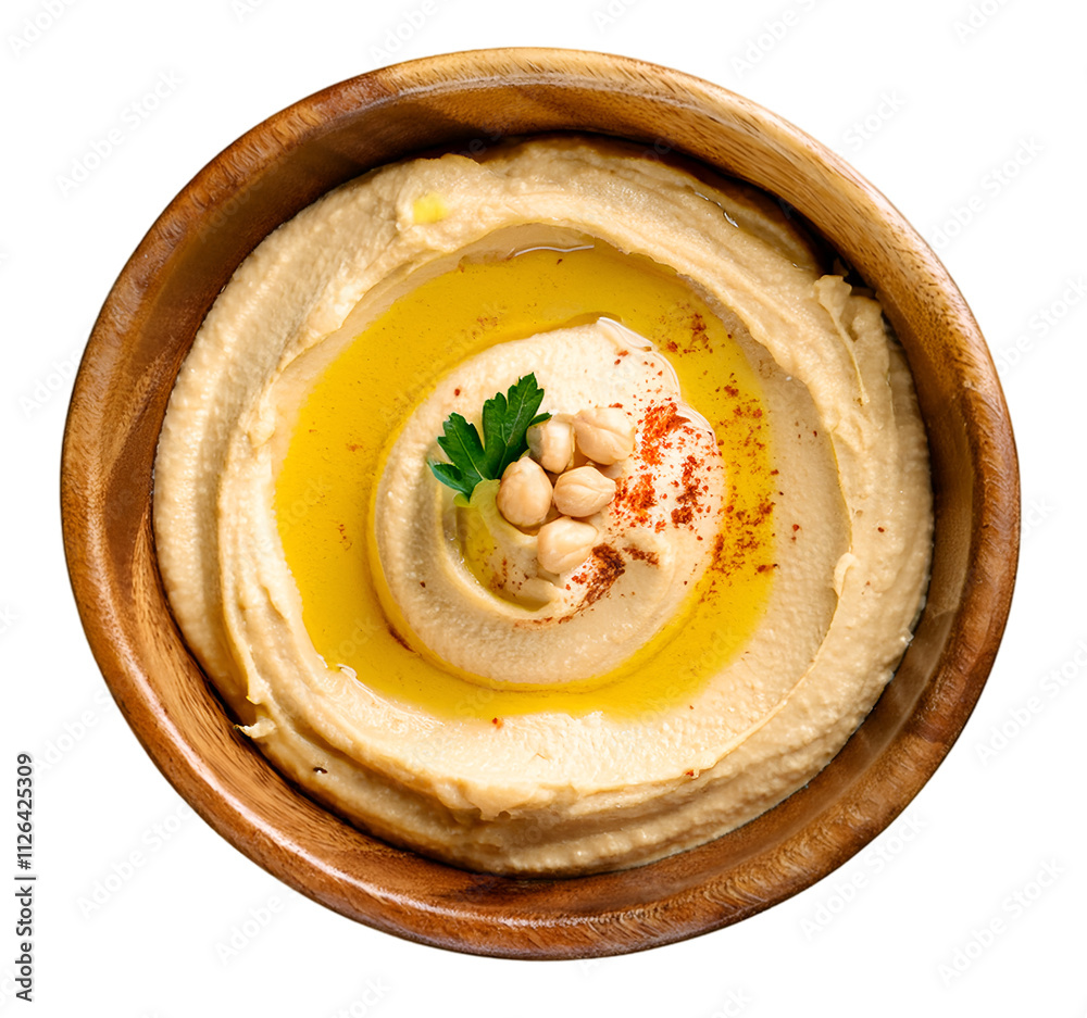 food Hummus. isolated on a transparent background, top view, PNG ...