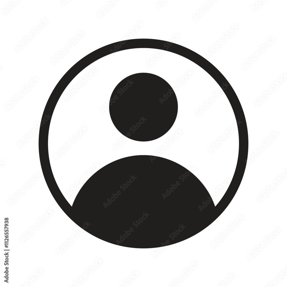 profile default avatar icon, user vector icon, user account dp symbol ...
