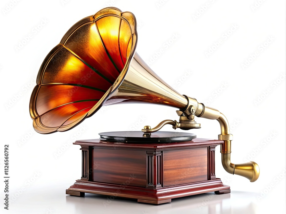 Vintage Gramophone, Antique Phonograph, Music Player, Retro Sound ...