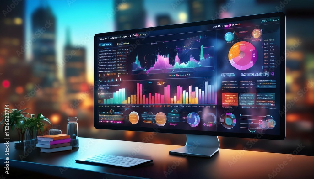 an analytics dashboard showing the demographic breakdown of social ...