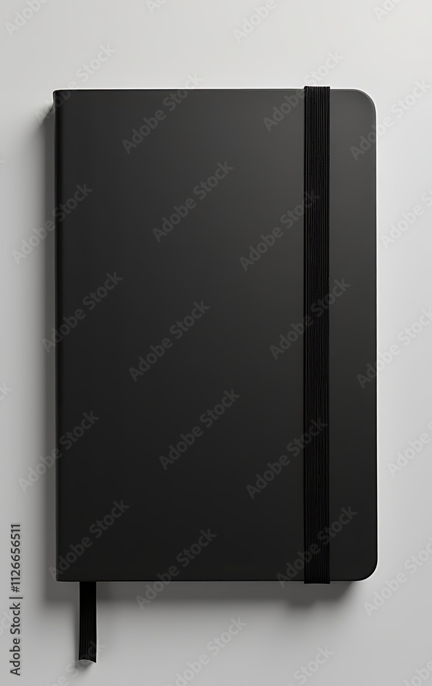 Designers use black notebook cover model mockups to visualize and ...