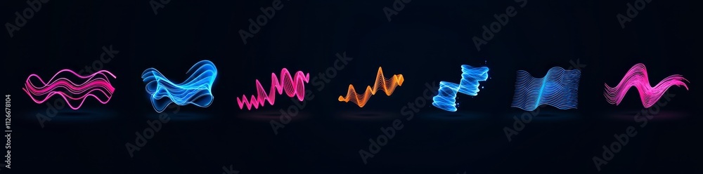 Wireless wireless wave light effect using 3d radio waves. Digital sign ...