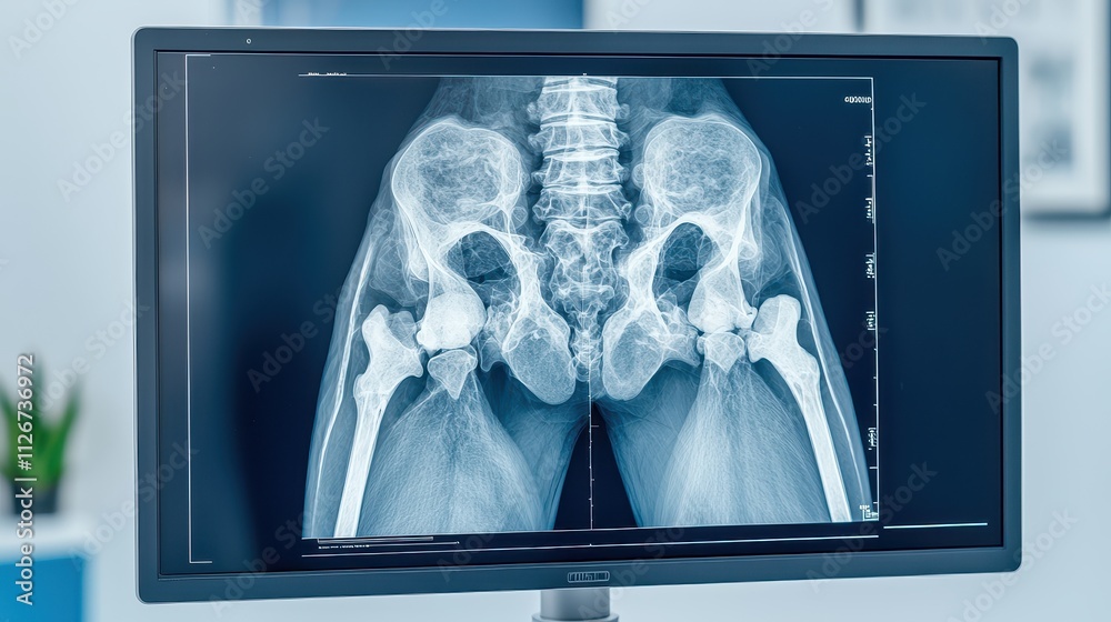 Stock-Foto „X-Ray Center Concept, Detailed Digital Ray Scan of Human ...