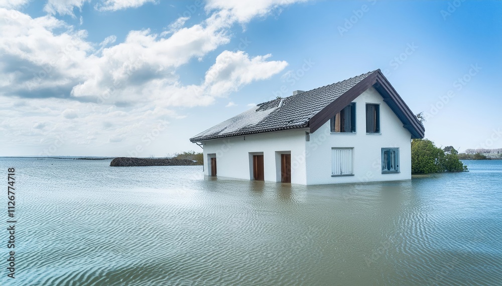 Devastating Flooded House Rooms Completely Submerged in Water ...