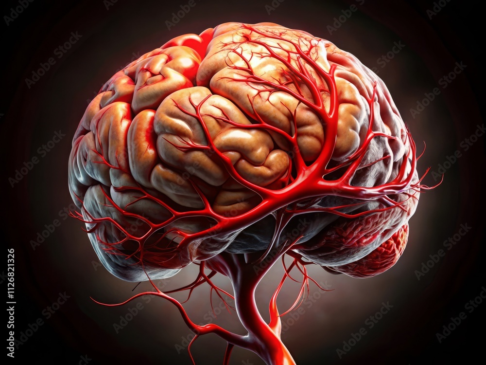 Aerial View Brain Hemorrhage Medical - Neurological Emergency ...