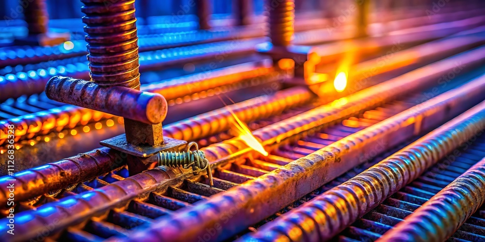 Macro Railway Construction: Close-Up Details of New Rail Line Building ...