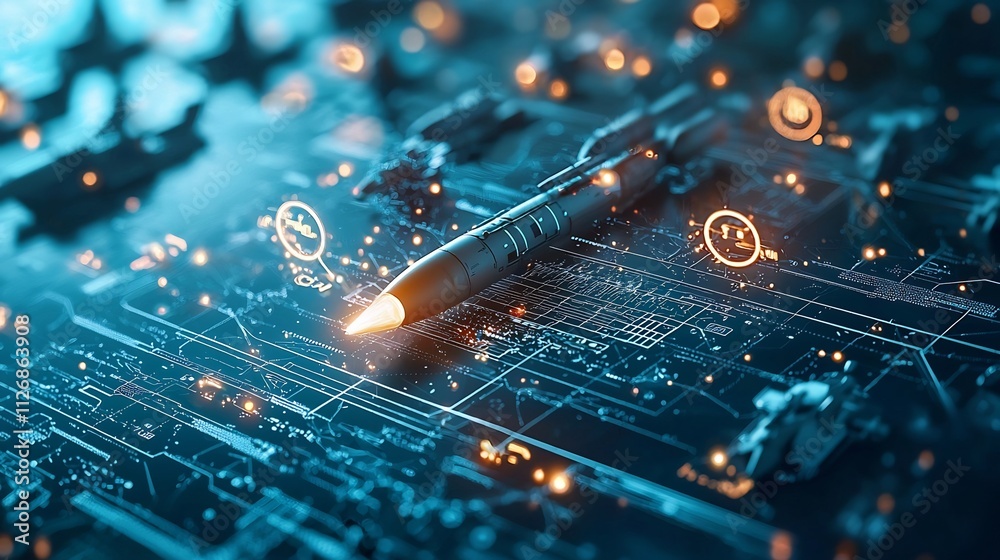 Futuristic Missile Defense Network Interface with Real Time Monitoring ...