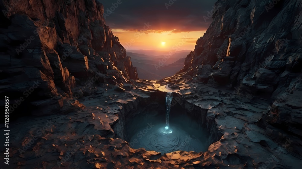 deep hole, dark hole, hole, depth, cliff, mountain climbing, mountain ...