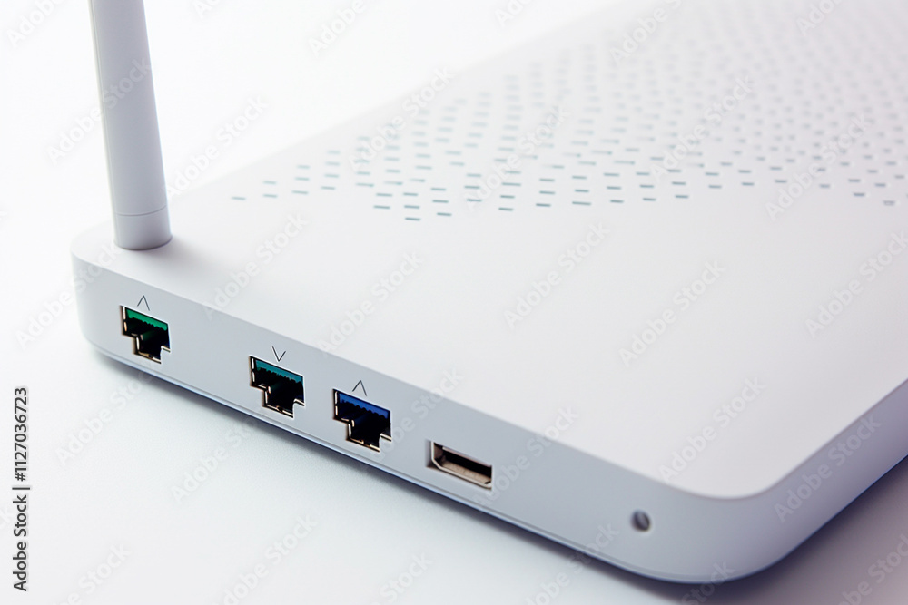 WiFi modem router featuring advanced tech and extensive range. WI-FI ...