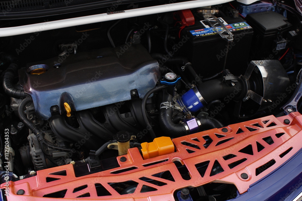 Toyota vios engine at bumper 2 bumper car show in Pasay, Philippines ...