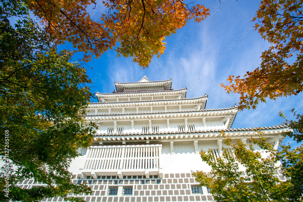 Shimabara Castle, also known as Moritake Castle and Takaki Castle ...