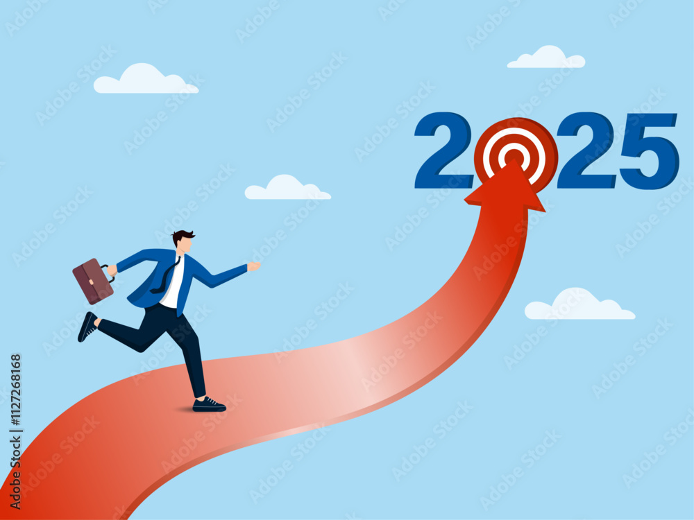Strategic planning of actions in the new 2025, setting business goals ...