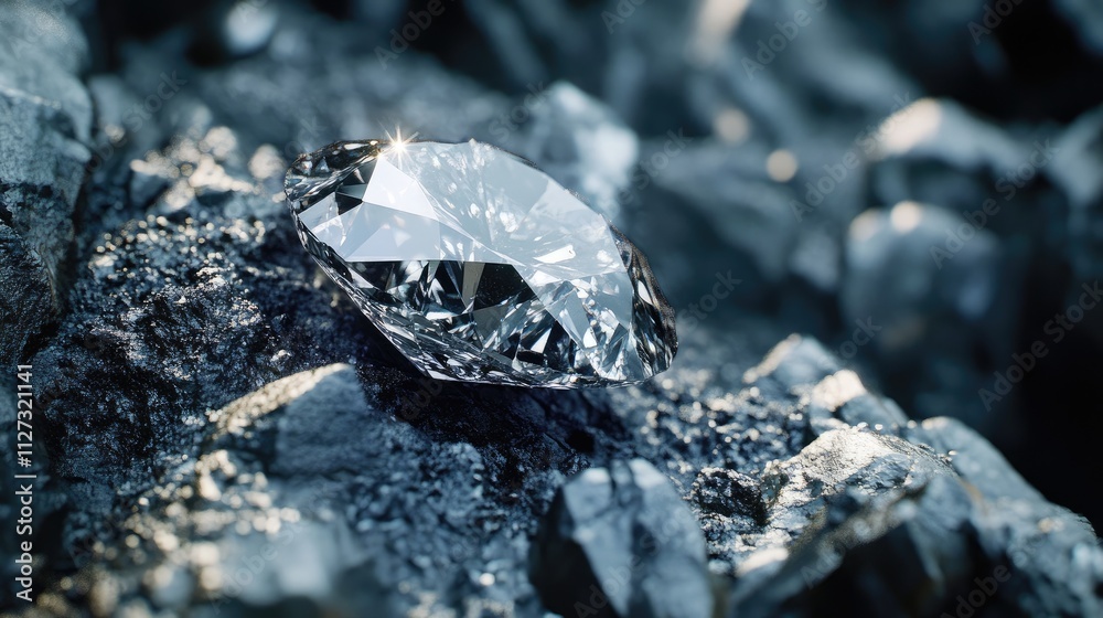 Transformation of rough diamond and graphite ore into a polished ...