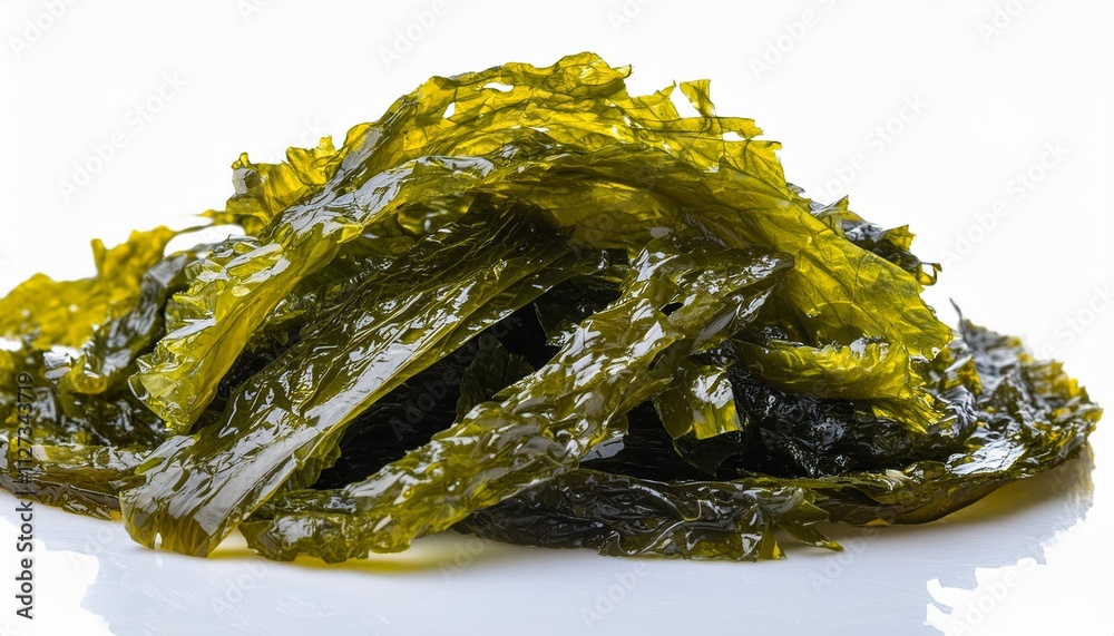 Isolated Seaweed on a Transparent Background Vibrant Green Marine Plant ...