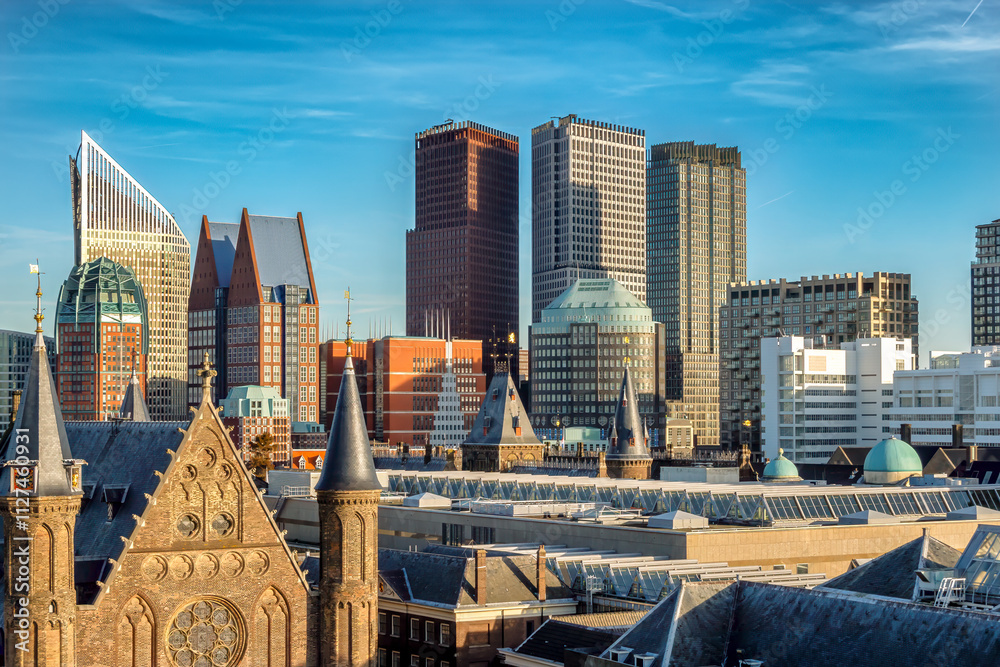 The Hague's historic and modern architecture merge into a vibrant ...