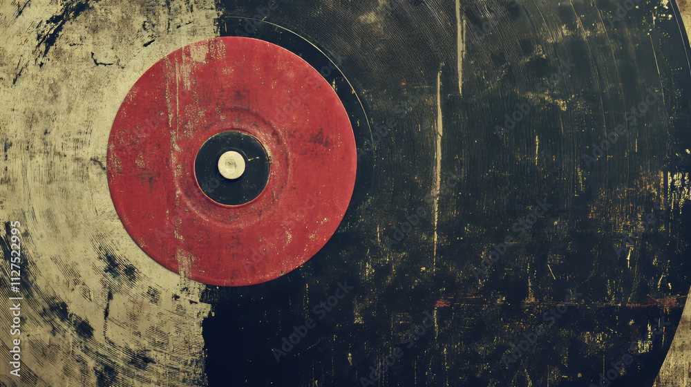 Old vintage edge vinyl album record cover overlay. Retro grunge effect ...