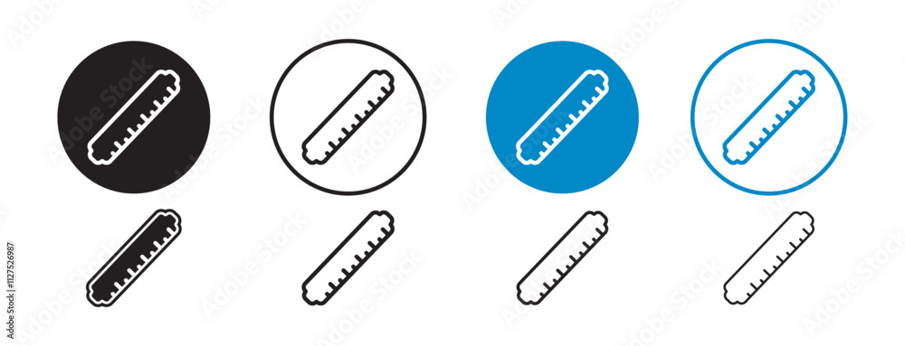 Set of 8 "Ruler" icons with an unexpanded vector & 1 silhouette - Ruler ...