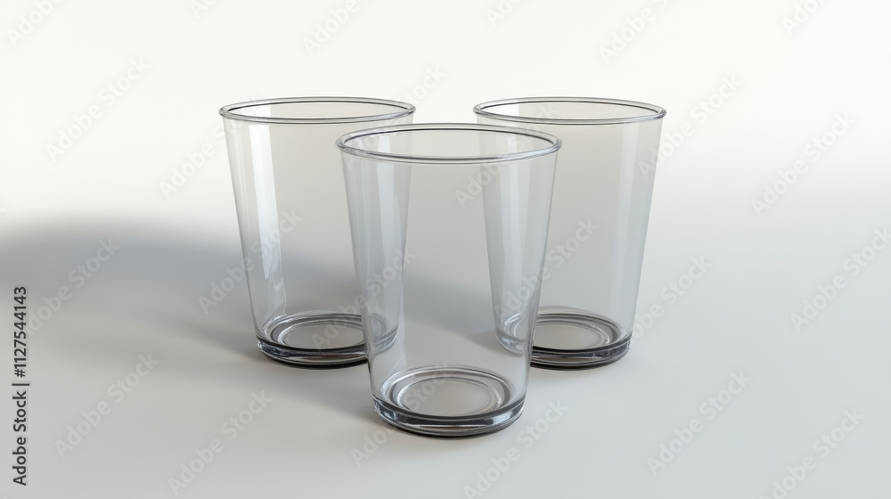 3d cocktail glass set isolated on transparent background. Vector ...
