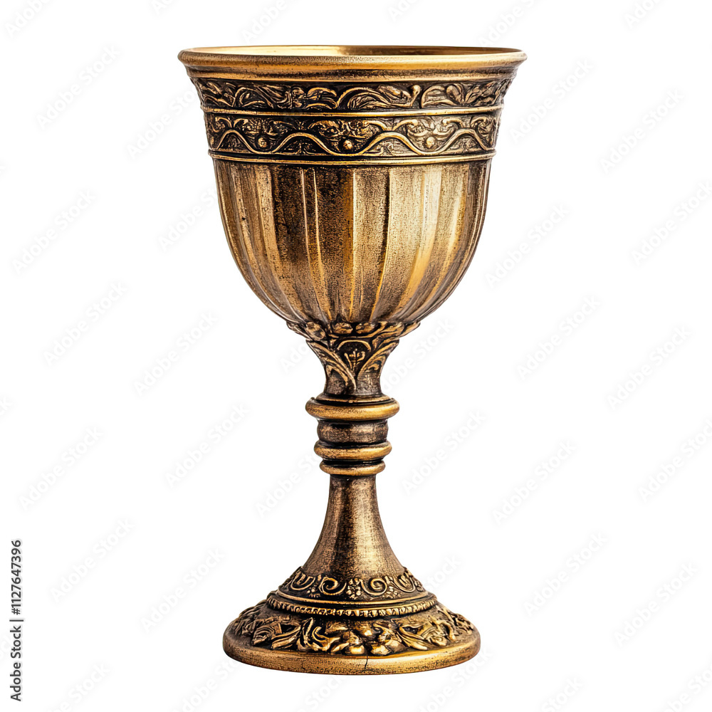 Chalice golden grail goblet gold cup holy church isolated wine ...