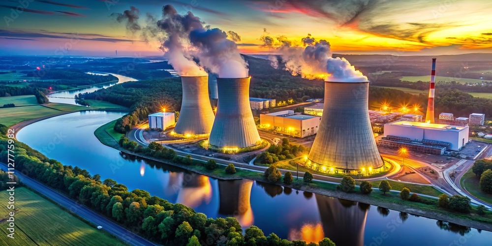 Temelin Nuclear Power Plant Macro Photography: Czech Republic Cooling ...