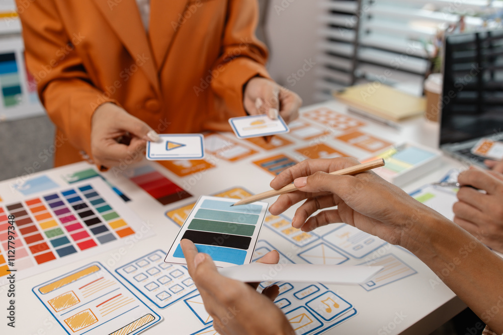 Process of creating an interface for a mobile app, user interface and ...