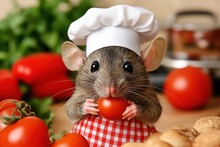 Cute Mouse By Tomato Plant Free Stock Photo - Public Domain Pictures
