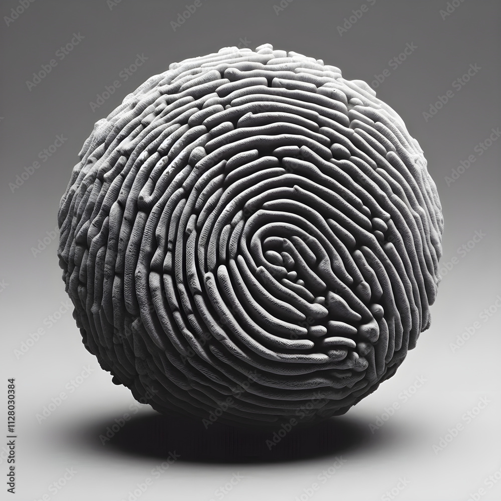 PSD fingerprint on transparent background with editable mask layer ...