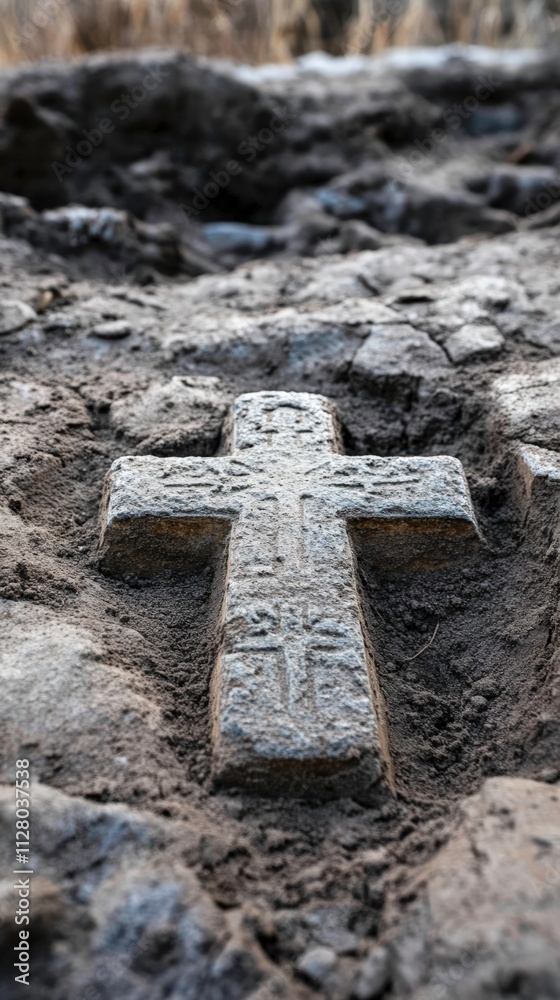 Ancient Cross Engraving Unearthed at Sacred Archaeological Site High ...