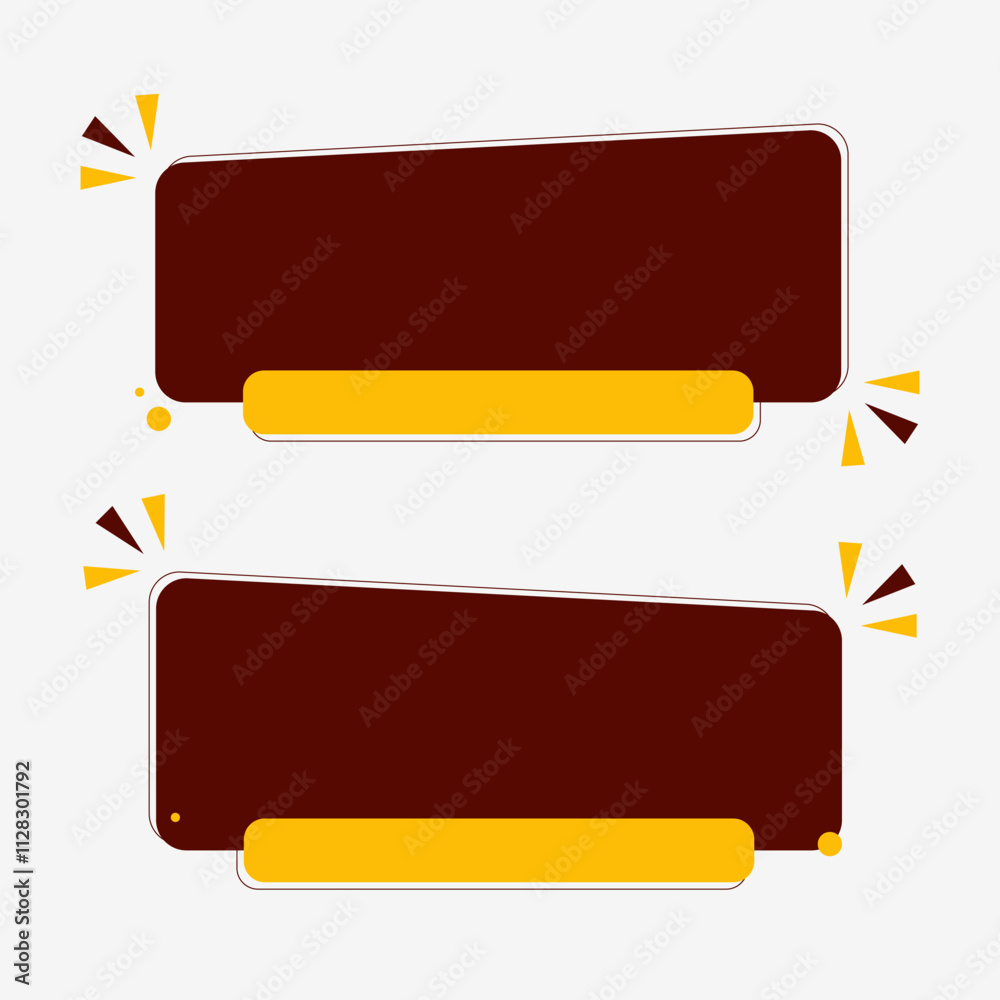 Vector de Stock Text Box Clipart with Transparent Background - Modern ...