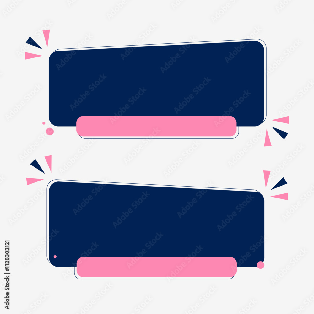 Text Box Clipart with Transparent Background - Modern and Stylish ...