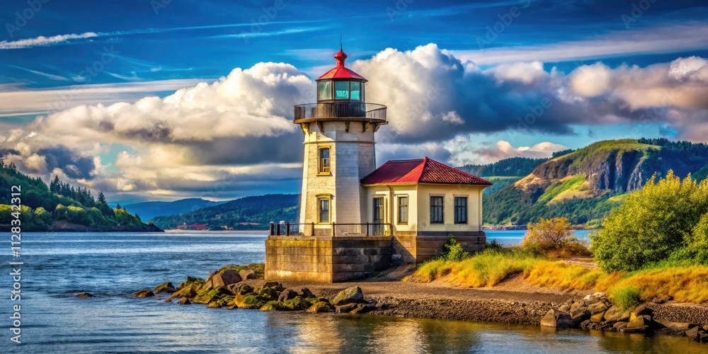 Columbia River Lighthouse Washington State Photography: Stunning ...