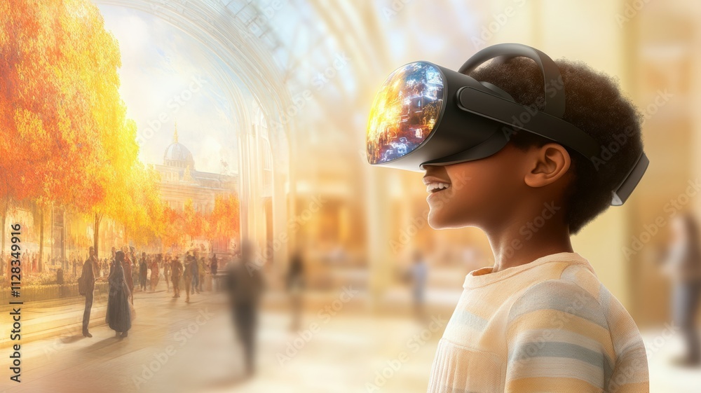 Immersive vr experience in a high-tech cultural center exploring the ...