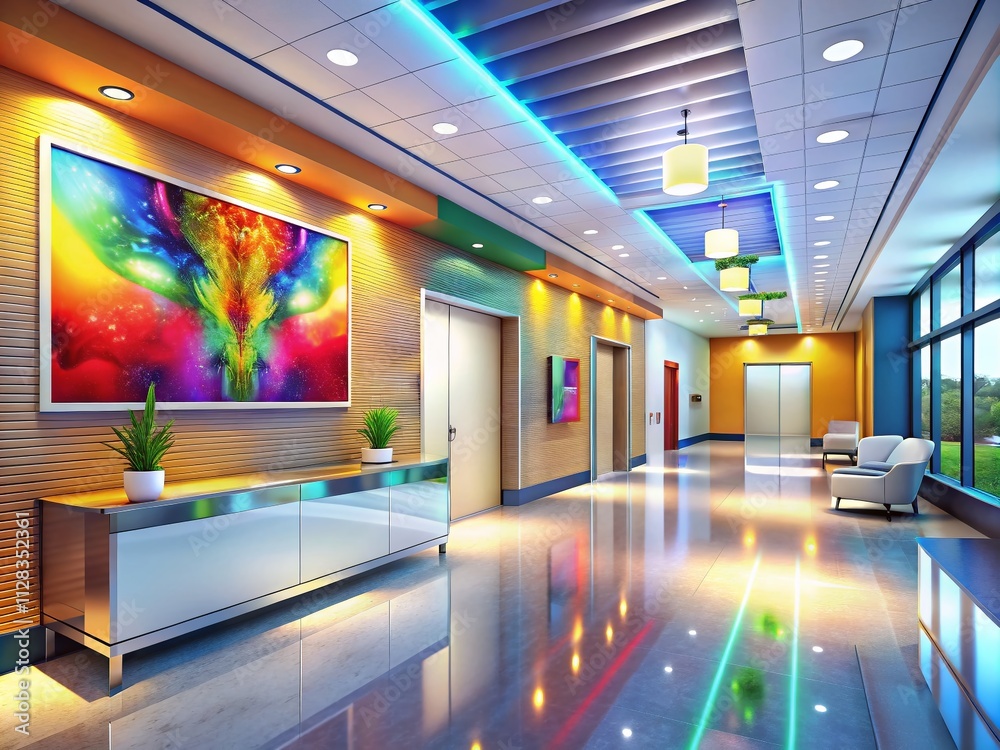 Hospital Interior AI Art - Abstract Medical Backgrounds Stock ...