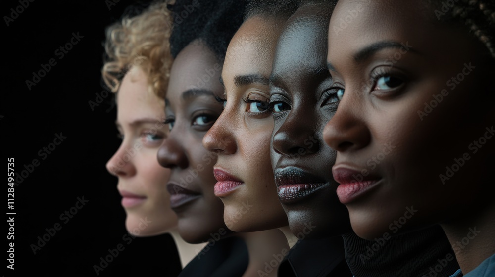 Gender equality celebrated through close-up portraits of individuals ...