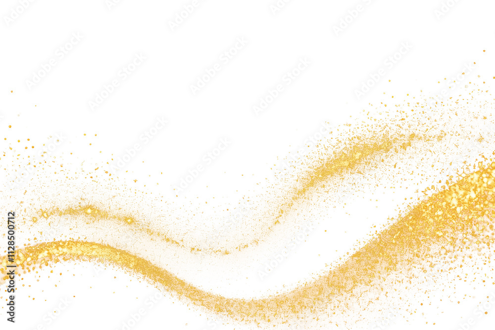 Gold glitter Curve Border Shiny Golden Sparkly png clipart cutout ...
