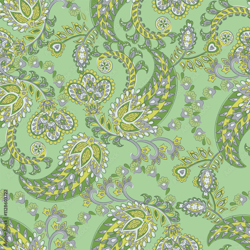 Digital vector textile print. Seamless Design suitable for covers ...