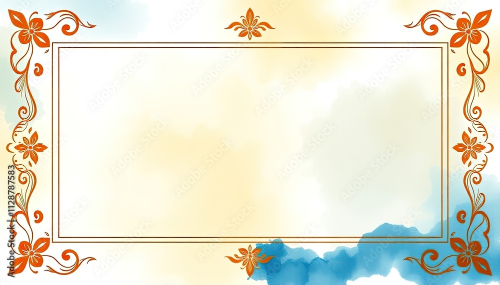 Certificate background featuring smooth watercolor washes and creative ...