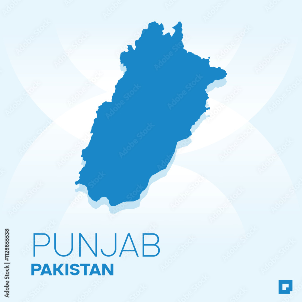 Punjab vector map, Vector map of Punjab, editable eps, AI files, Vector ...
