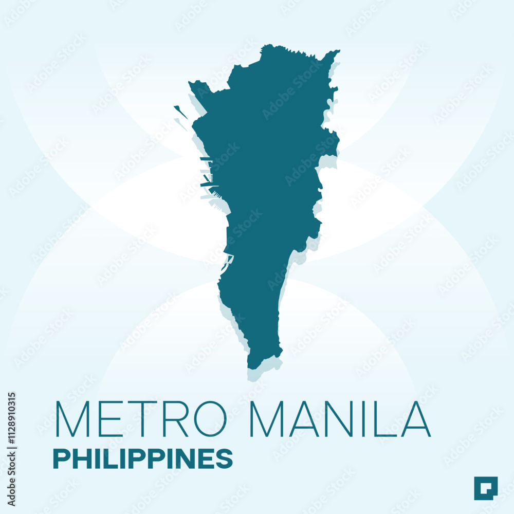 Metro Manila vector map, Vector map of Metro Manila, editable eps, AI ...
